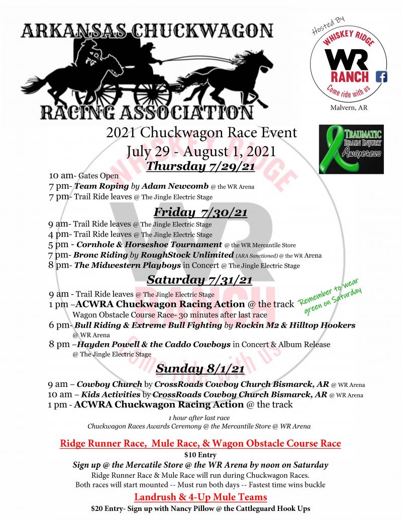 Events | Whiskey Ridge Ranch in Malvern, AR